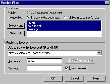 World-Wide Web Support - Publishing